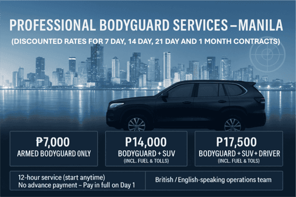 VIP and Executive Protection Services - Manila, Philippines
